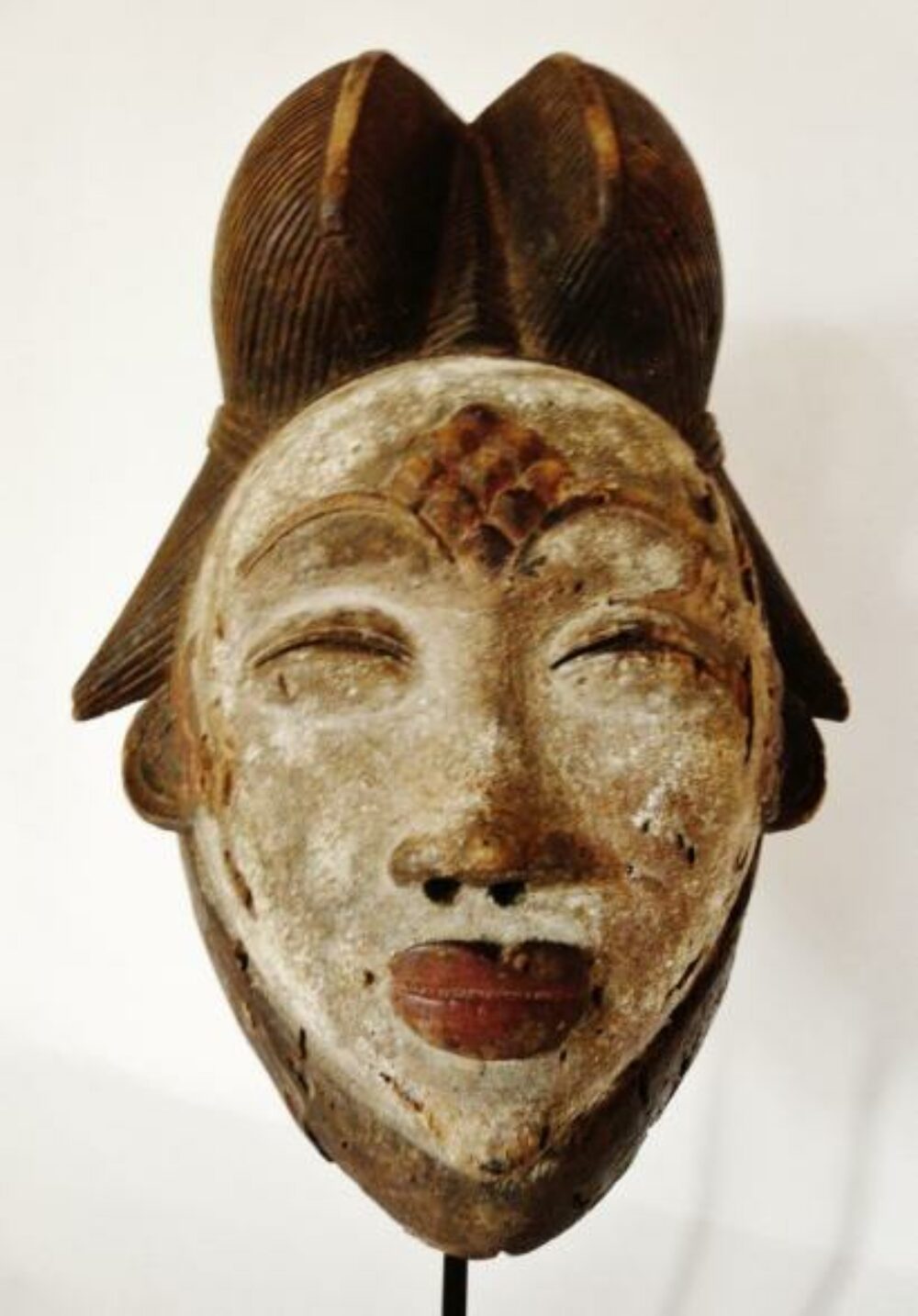 Masque blanc de danse PUNU Gabon, masques, masks, Ethnic Gallery