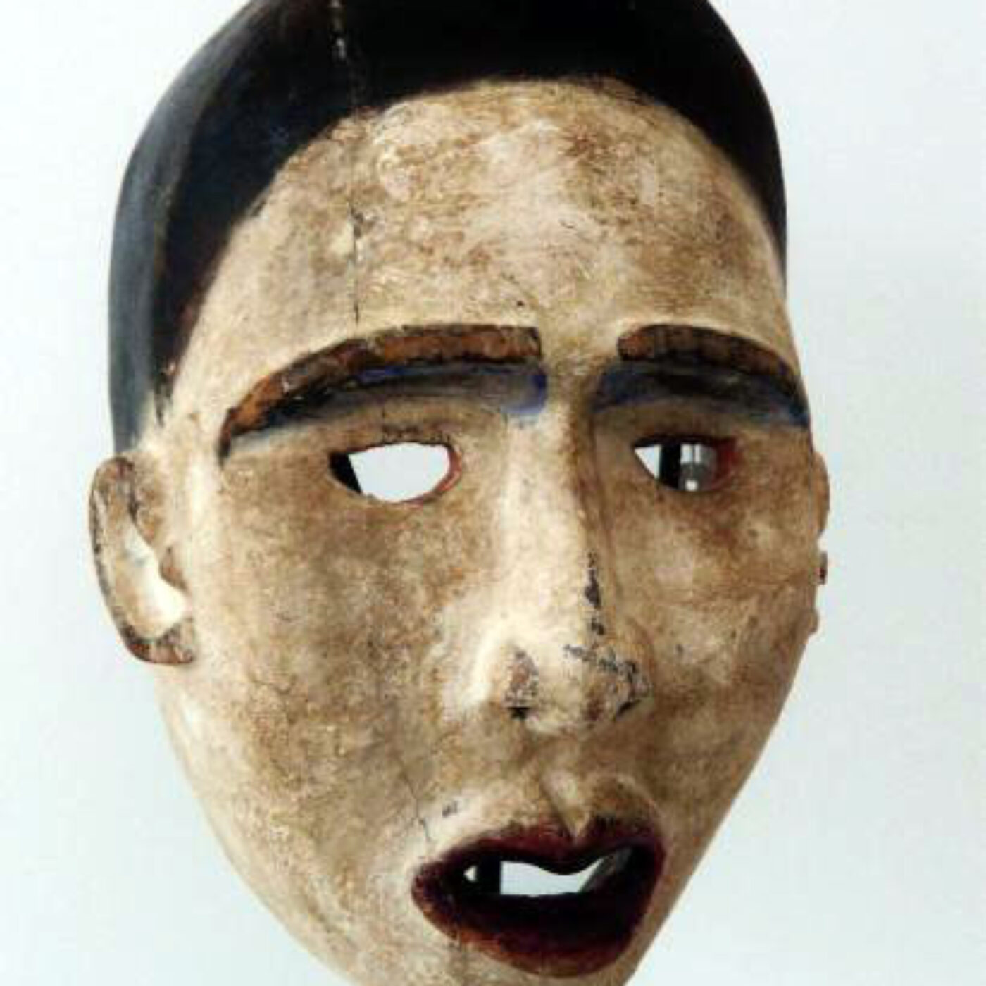 Masque facial polychrome Bakongo, masques, masks,art primitif Ethnic ...